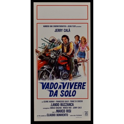 Poster Vado A Vivere Da Solo Jery Calà Moto Dino Risi Lando Buzzanca ...
