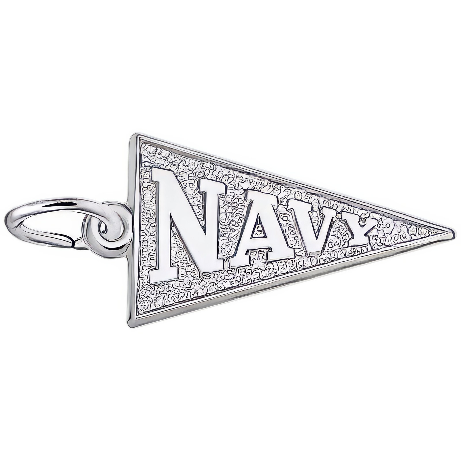 Navy Pennant Flag Charm - Metal - Sterling Silver | eBay