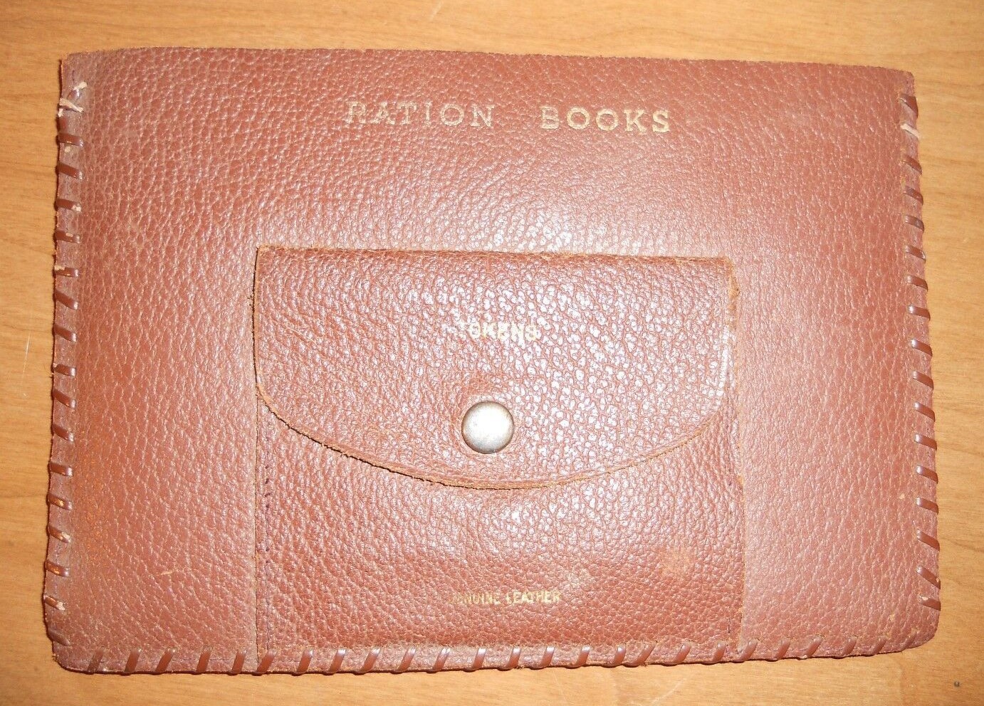 WW2 Ration Books (3) With 2 Stamps Each in Leather Pouch With 6 OPA ...