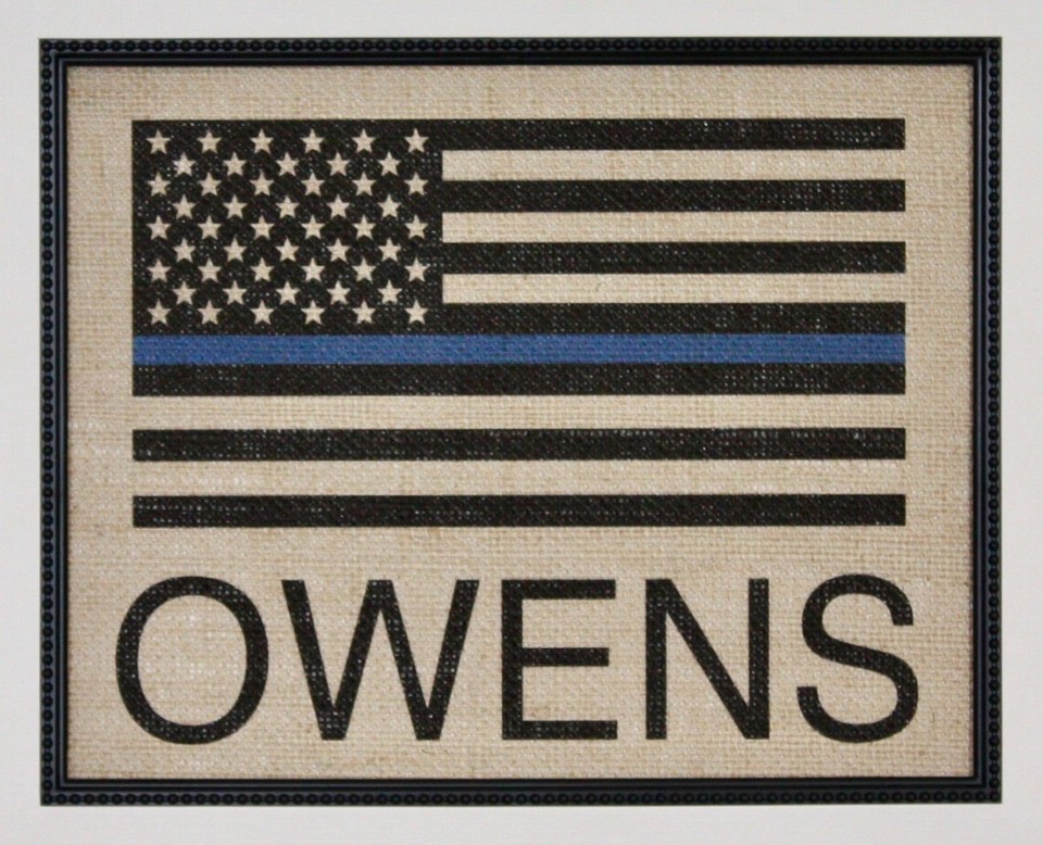 POLICE Officer Gift - Graduation/Promotion Thin Blue Line ...