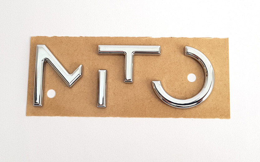 2008 Onwards Genuine ALFA ROMEO MITO Chrome Plastic Rear Badge 50508674 ...