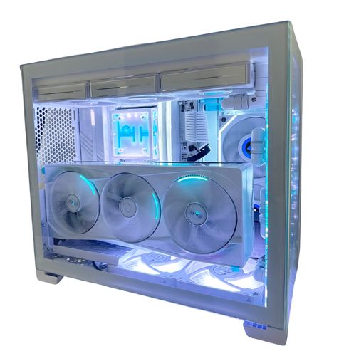 PC GAMING WATERCOOLED WINTER WHITE PC AMD 9800X3D NVIDIA RTX 5090 | eBay