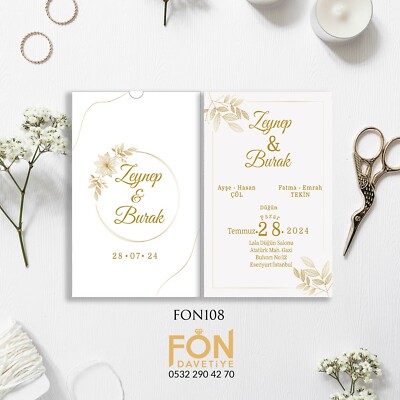 Vertical Invitation Card with Envelope Printed, Wedding Invitation, 100 ...