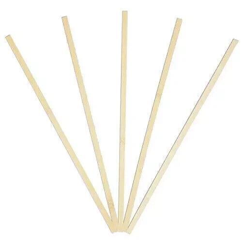 60 Pcs 15.7 Inch Strong Natural Bamboo Sticks Wooden Craft Sticks Extra ...
