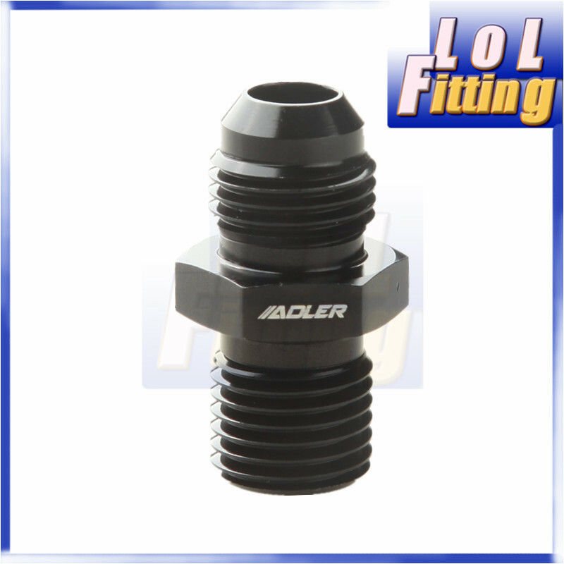 6AN AN6 AN-6 Flare To M14 x 1.5 (mm) Metric Straight Fittings Black | eBay