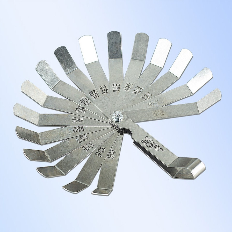 16 Blades Metric and Imperial Measuring Tool Dual Marked for Measuring ...