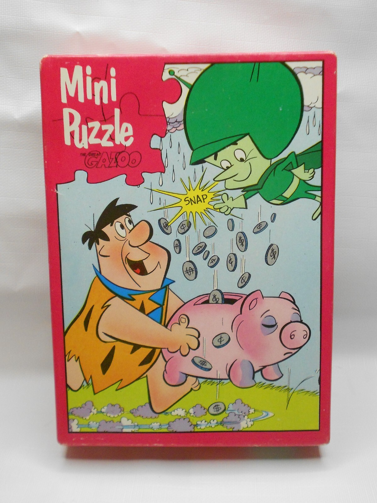 SEALED NOS Vintage 1970s Flintstones Fred Gazoo Alien Small Puzzle ...