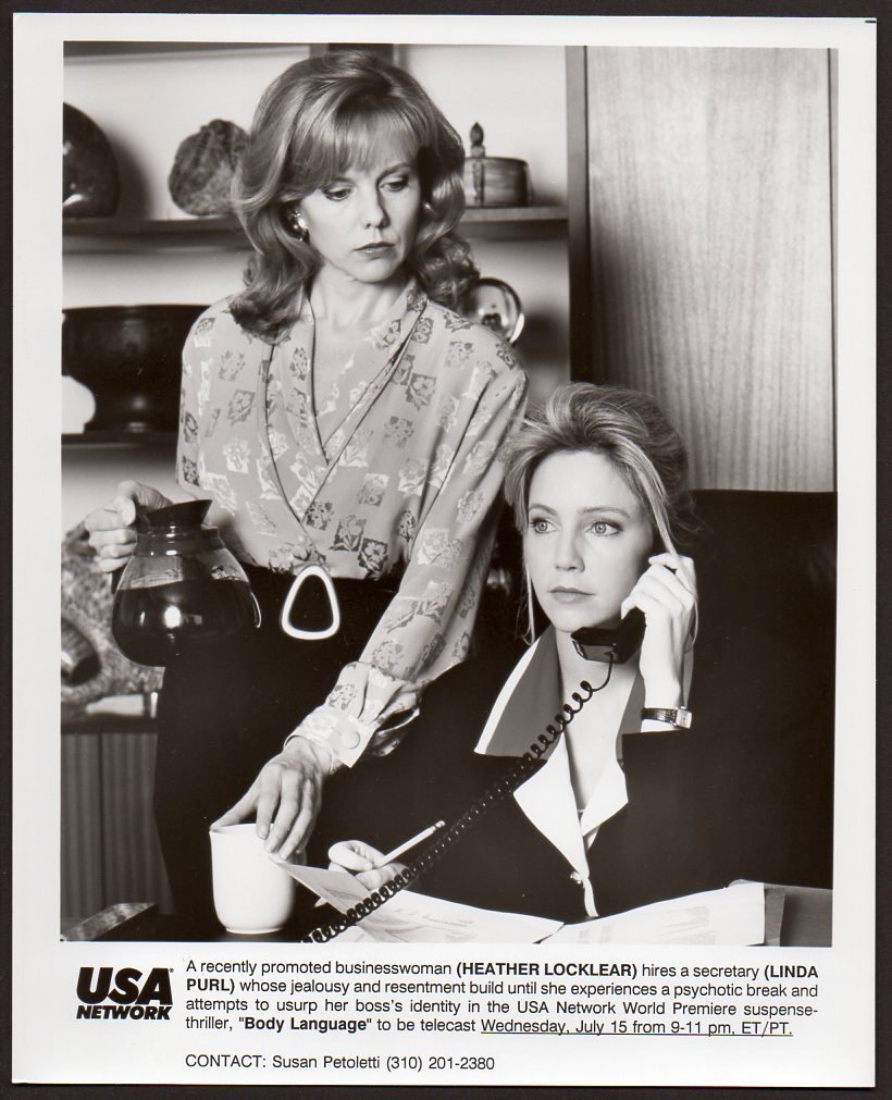 LINDA PURL & HEATHER LOCKLEAR Vintage Orig Photo 1992 TV Thriller BODY ...
