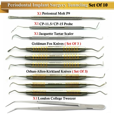 Periodontal Tunneling Kit Tissue Surgery Excising Interproximal Orban ...