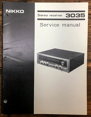 Nikko Model 3035 Receiver Service Manual *Original* | eBay