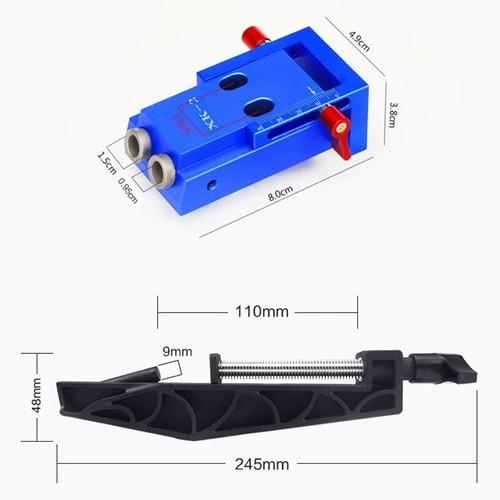 XK-2A Woodworking inclined hole device Pocket Hole Jig Kit System ...
