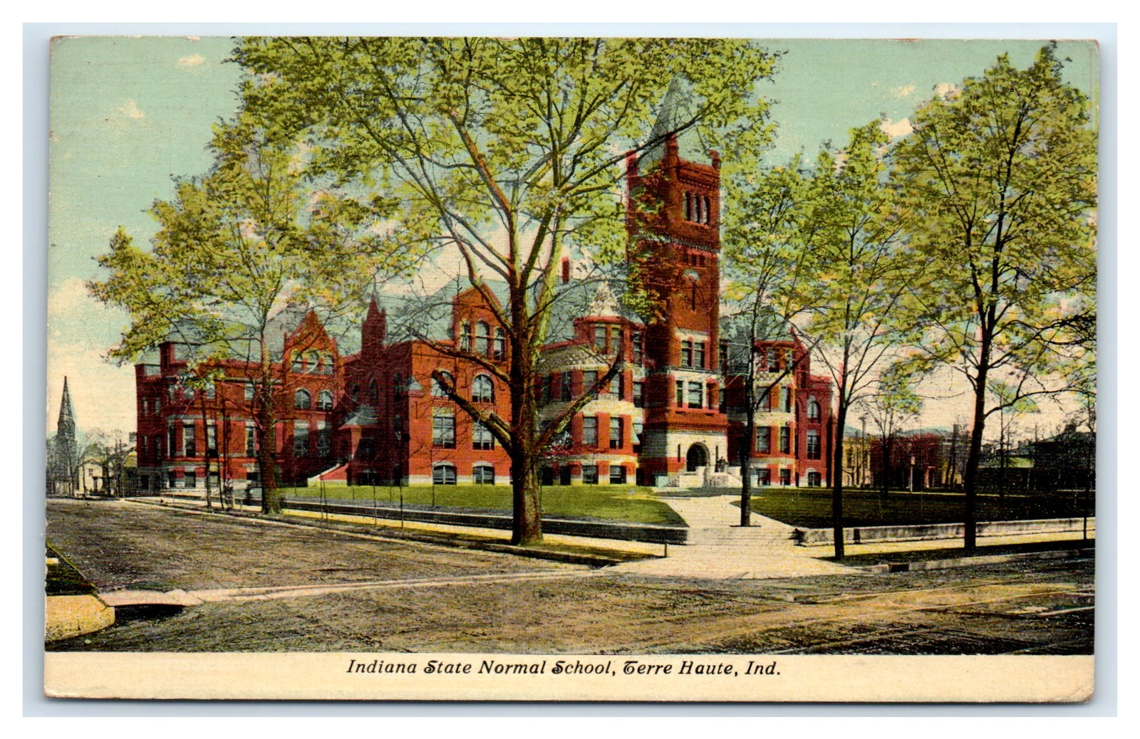 1911 Terre Haute, IN Postcard - INDIANA STATE NORMAL SCHOOL TERRE HAUTE ...
