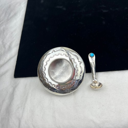 Navajo Sterling Silver Salt Cellar by Jeffery Castillo | eBay