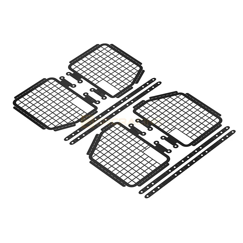 Metal Folding Side Window Net for 1/10 RC Crawler Car MJX H8H DEFENDER ...