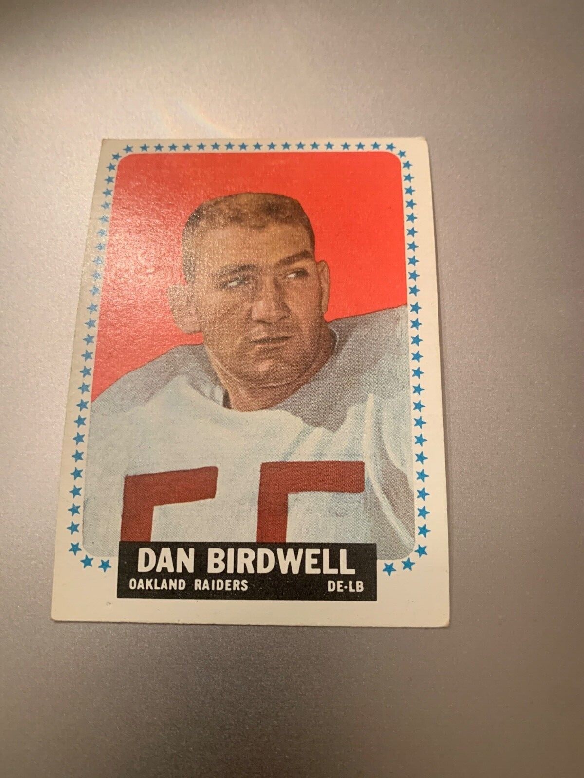 1964 topps football Dan Birdwell ROOKIE CARD# 133 Oakland Raiders DE-LB ...