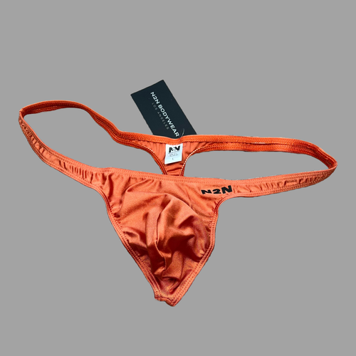 N2N Bodywear Men orange copper Montecito micro swim thong swimwear size ...