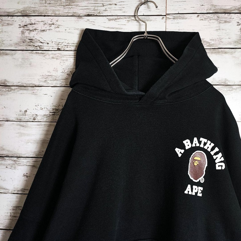 848 Cute Chest Loco Abathing Ape One Point Logo Parka | eBay