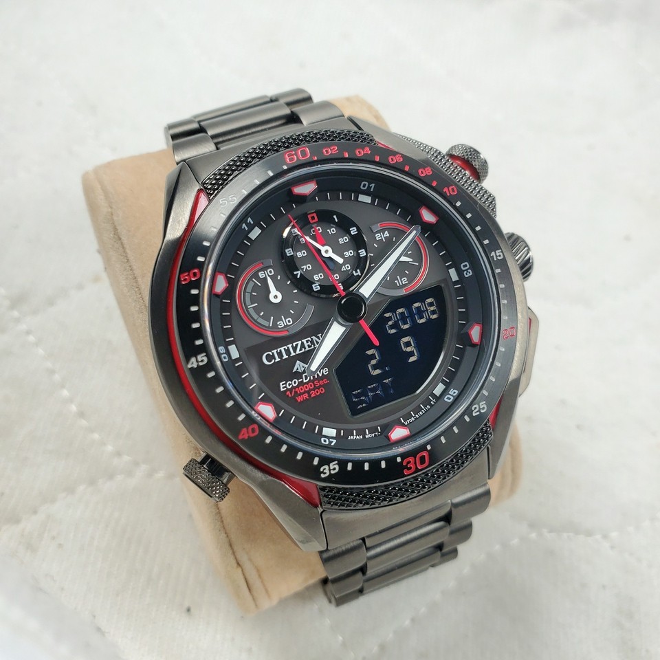 CITIZEN ECO-DRIVE PROMASTER SST JW0137-51E CHRONOGRAPH CALENDAR 46MM ...