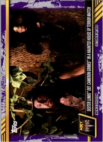 2021 Topps WWE NXT Purple 83 Dexter Lumis Def Cameron Grimes ...