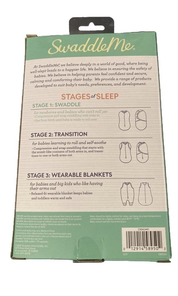 Swaddle Me Pod Sleep Sack Newborn Elephant Baby Zip Up Compress, NEW | eBay