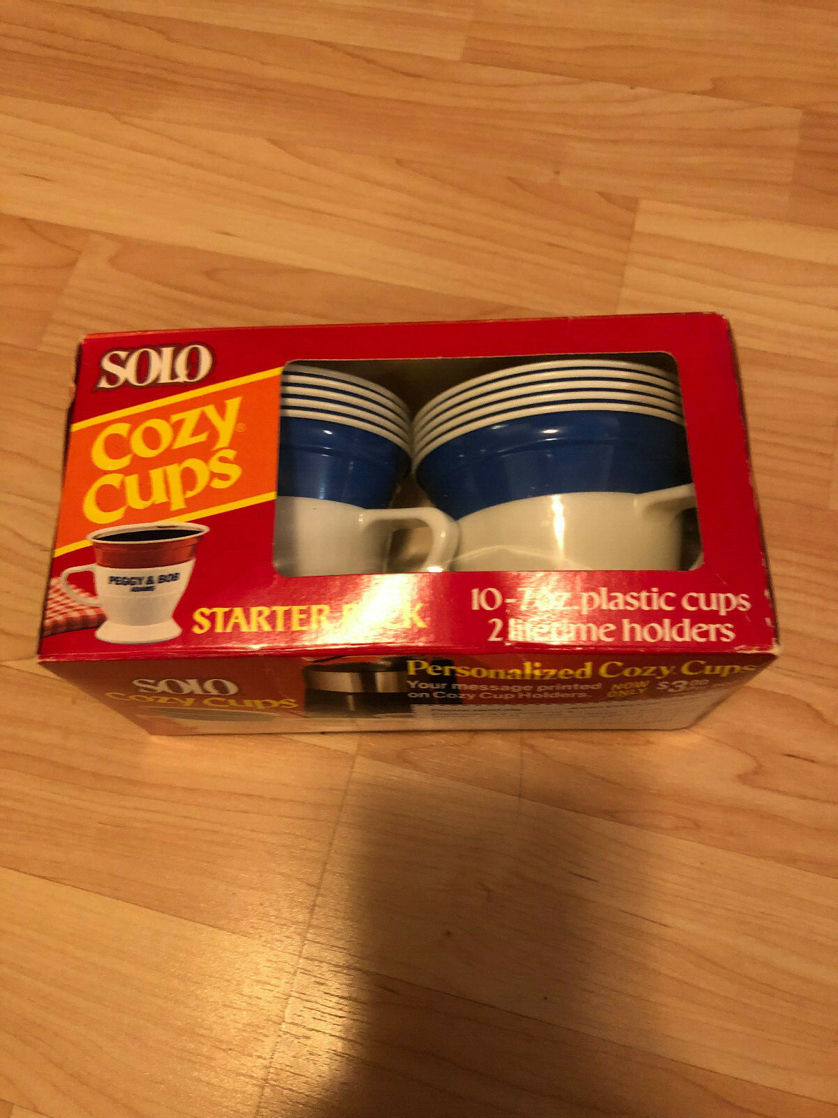 Vintage SOLO Cozy Cups 10-7oz. Starter Pack Blue 2 lifetime holders New ...