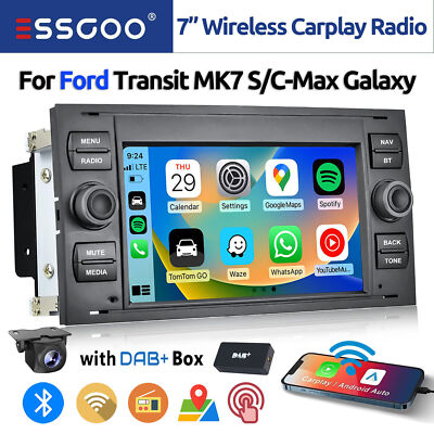DAB+ 2+64GB Android 13 Carplay Car Stereo Radio GPS SAT Nav For Ford ...