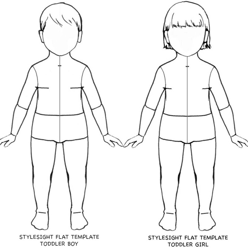 Child Fashion Body Templates