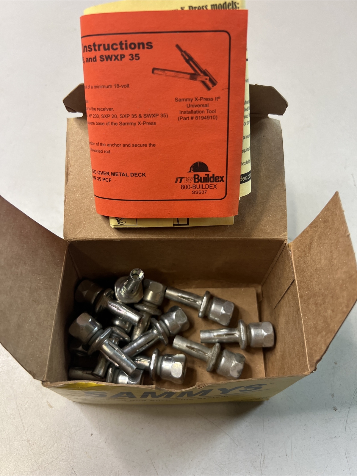 Buildex Sammy X-press 20 Threaded Rod Anchor (8150922) for sale online ...
