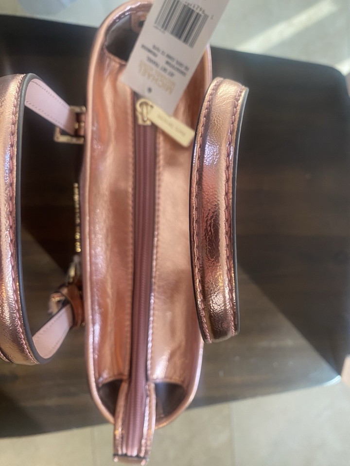 New With Tags Michael Kors Metallic Rose Gold Handbag | eBay