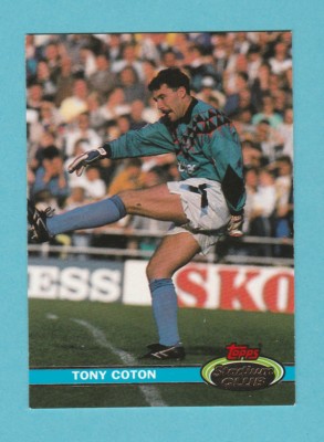 FOOTBALL - TOPPS U.K. - FOOTBALLER NO. 151 - TONY COTON OF MAN. CITY ...