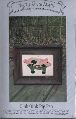 Oink Oink Pig Pen Punch Needle Pattern & Fabric | eBay