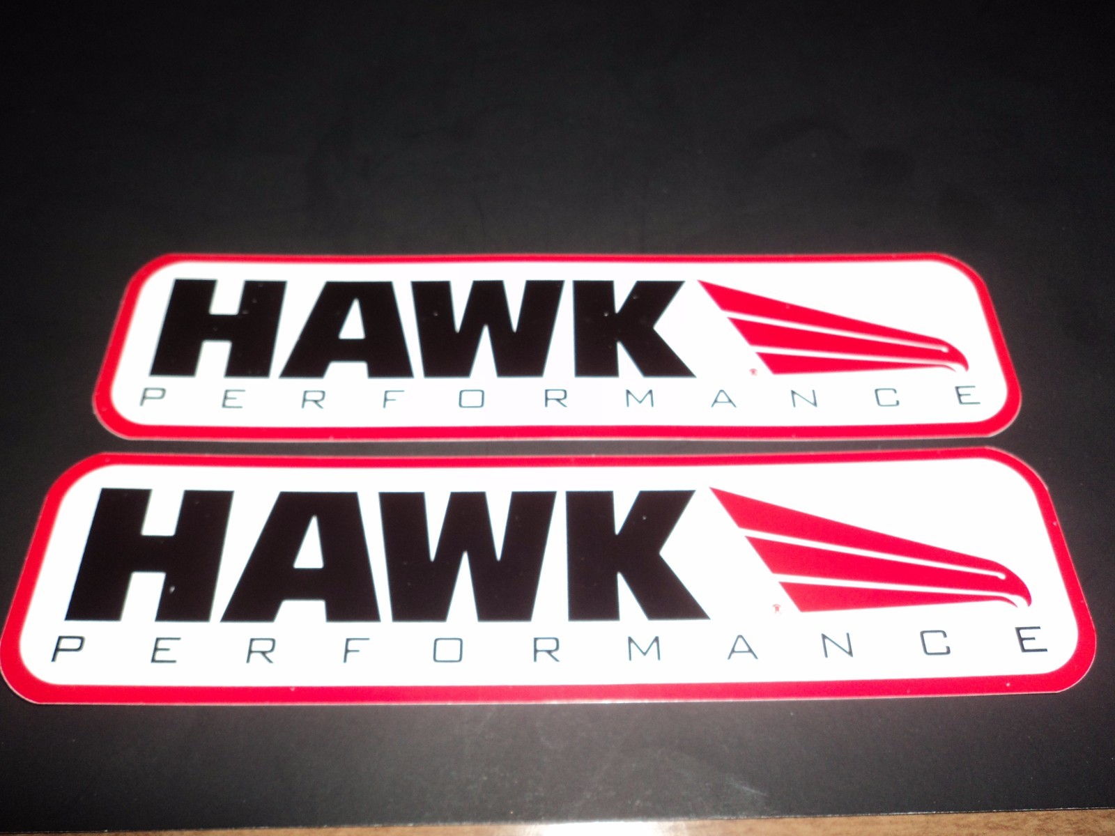 Lot of 2 HAWK performance brake NASCAR NHRA racing contingency decals ...