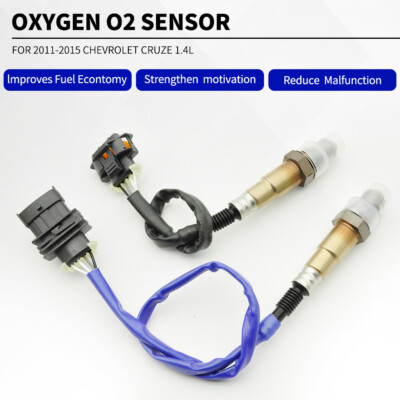 2PCS OXYGEN O2 SENSOR UPSTREAM & DOWNSTREAM For 2011-2015 CHEVROLET ...