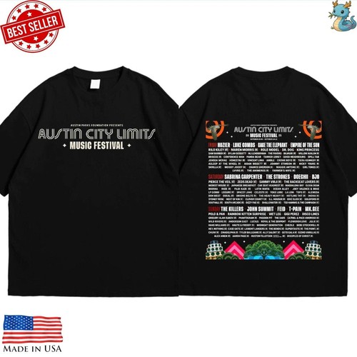 ACL Festival 2025 T Shirt Austin City Limits Music Concert Band Lineup ...