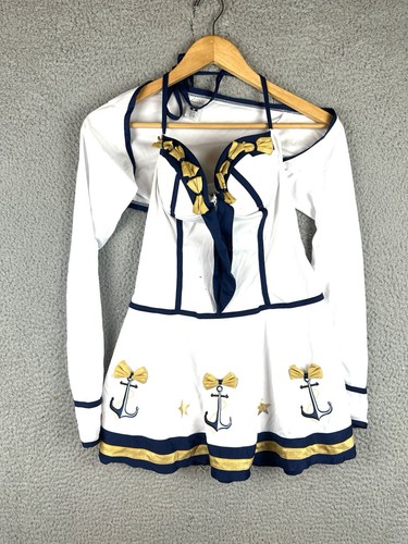 M Miss Anchor Sailor Captain Dress and Hat Costume Fancy Dress | eBay