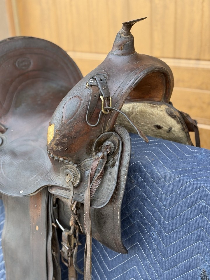 S.C. Gallup Vintage Western Saddle 1890's High back - Super RARE | eBay