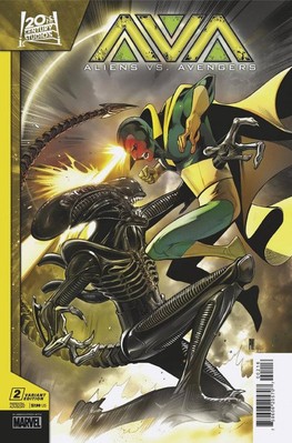 Aliens Vs. Avengers #2C VF/NM; Marvel | 1:25 Variant - we combine ...