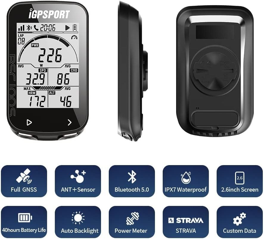 Bike Computer Wireless GPS, Bike Speedometer with 2.6" Screen Auto ...