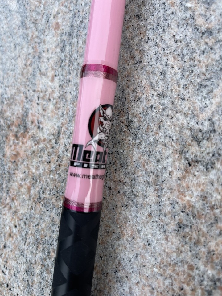 7’ Big Game Jigging/Spinning Saltwater Fishing “Pink Punisher” Rod ...