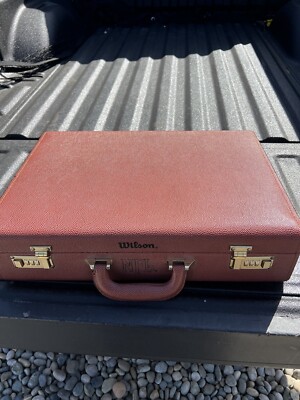 Rare Wilson NFL Football pebbled Pigskin Briefcase Dual Combination ...