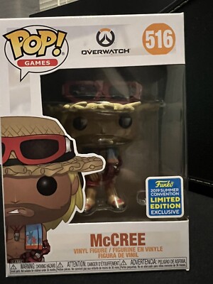 Funko Pop Games: Overwatch - McCree #516 SDCC 2019 Exclusive | eBay