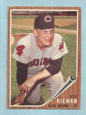 1962 Topps Baseball Bob Nieman #182 Cleveland Indians VG VG-EX | eBay
