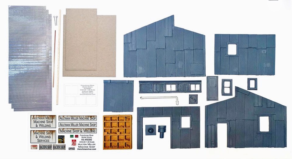 Thomas Yorke MACHINE SHOP O On30 Model Railroad Structure Unpainted Kit ...