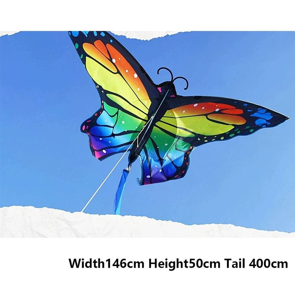 Colorful Butterfly Kite Beautiful Butterfly 3D Kite Outdoor Sports ...