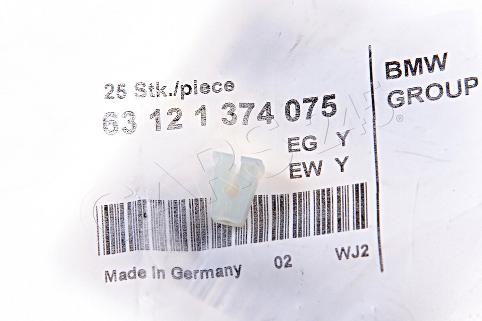 Genuine BMW Bumper Guide ST 4.8 White Expanding Nuts 15 Pcs 63121374075 ...