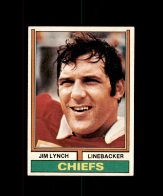 1974 TOPPS FOOTBALL CARD KANSAS CITY CHIEFS #167 JIM LYNCH NR.MINT/MINT ...