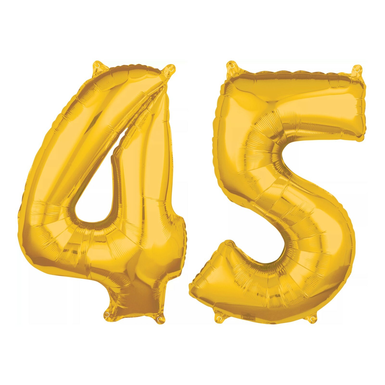 GOLD NUMBER 45 JUMBO BALLOON 45TH BIRTHDAY 66CM DECORATIONS PARTY ...