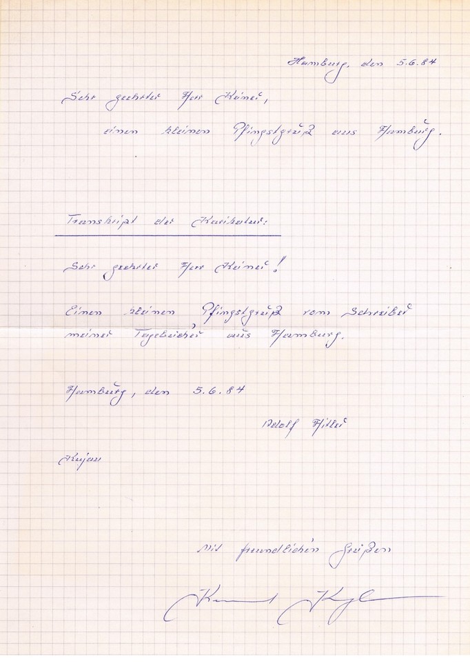 Hitler Diaries AUTOGRAPHS Konrad Kujau 1928-2000 & Gerd Heidemann 1931 ...