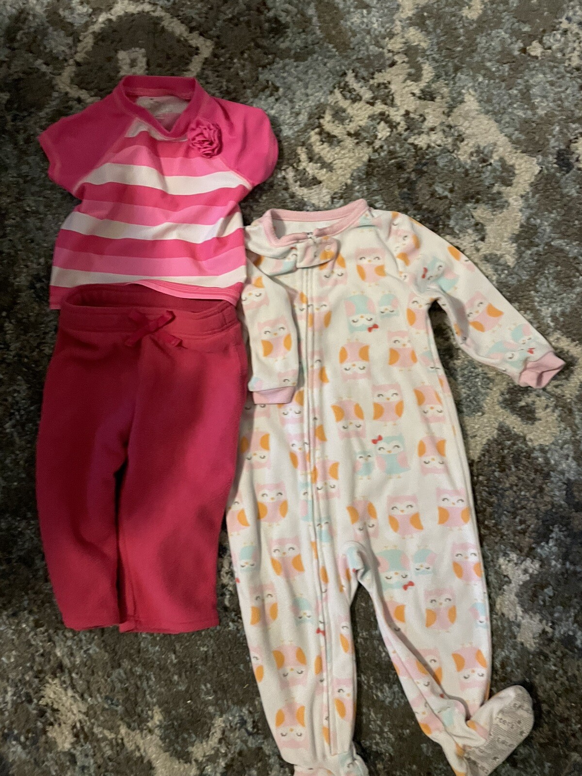 Lot of 3 Girls Cute Clothes Size 18 M Excellent Condition Sleeper Shirt ...