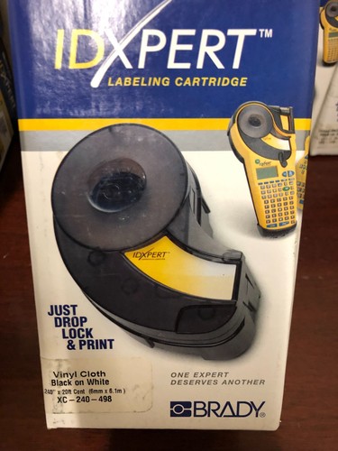 BRADY IDXPERT XC-240-498 VINYL CLOTH BACK ON WHITE .24" X 20FT | eBay